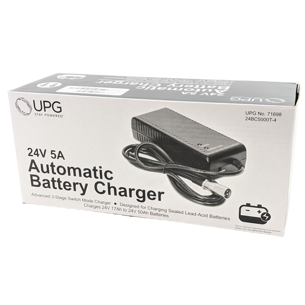 UPG - Charger 24 volt 5 amp - 24BC5000T-4 - 71698 - ELE1803474 – Pride Mobility Dealer